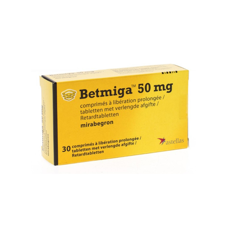 Betmiga 50mg boite de 30 comprimés (sur prescription)